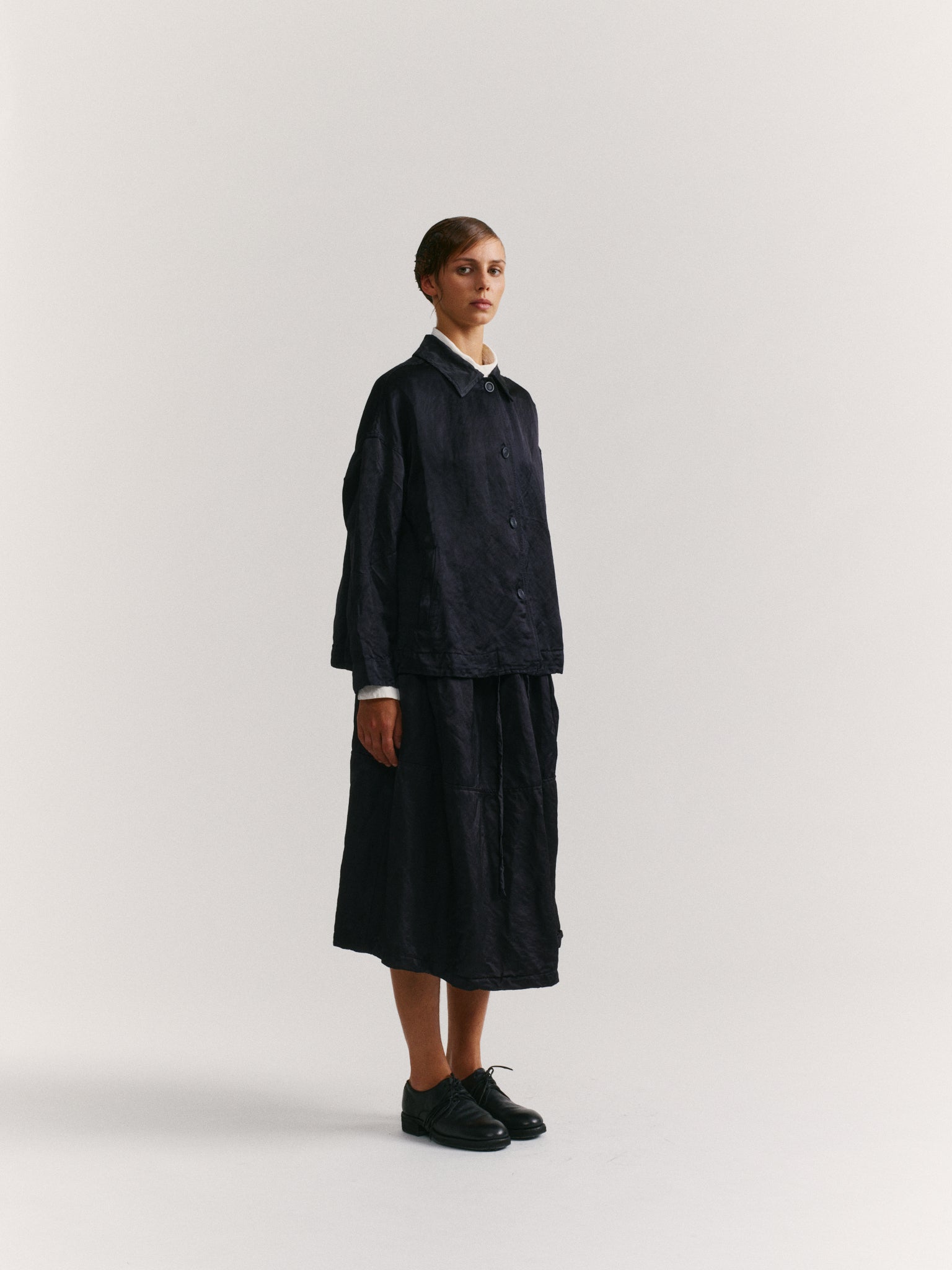 JULIETTE JACKET - SATIN - NIGHT – Casey Casey