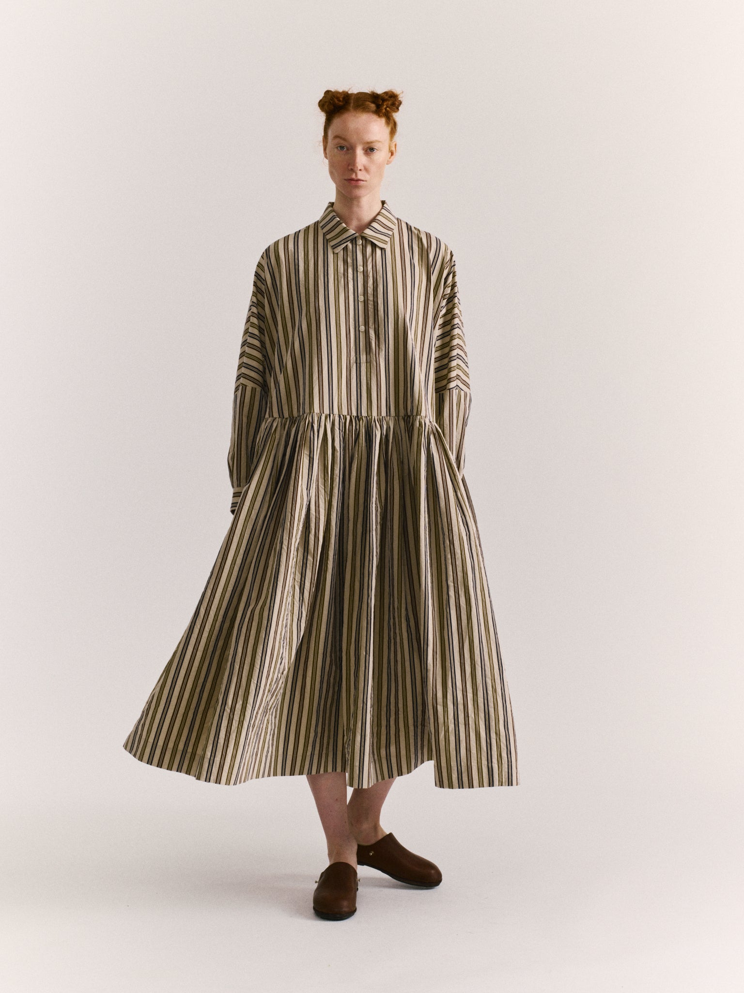 SAINT ROCH DRESS - PAPER COT STRIPE - AS IS N°4 – Casey Casey