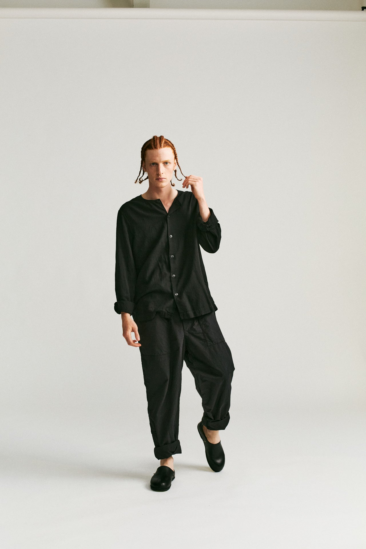 DOUBLE DYED JOG AH DOUBLE PANT - LCOT - ONYX – Casey Casey