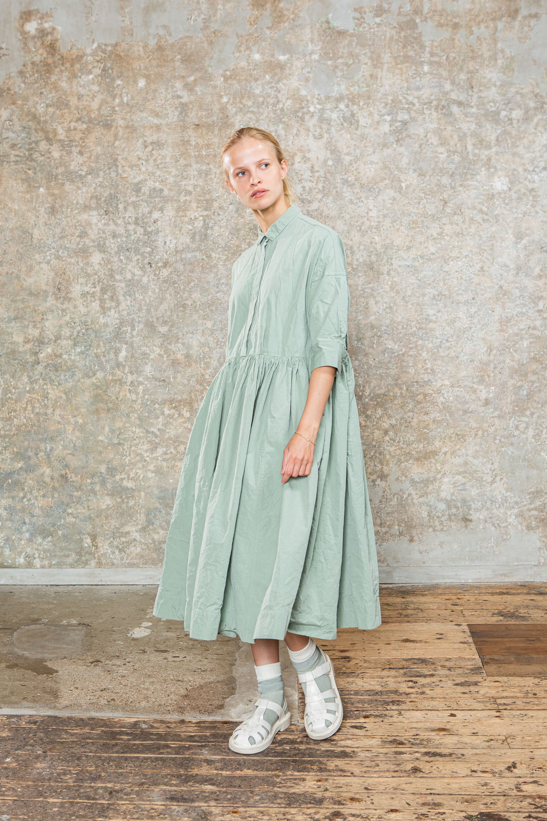 STEPHANIE DRESS - PAPER COT - SAGE – Casey Casey